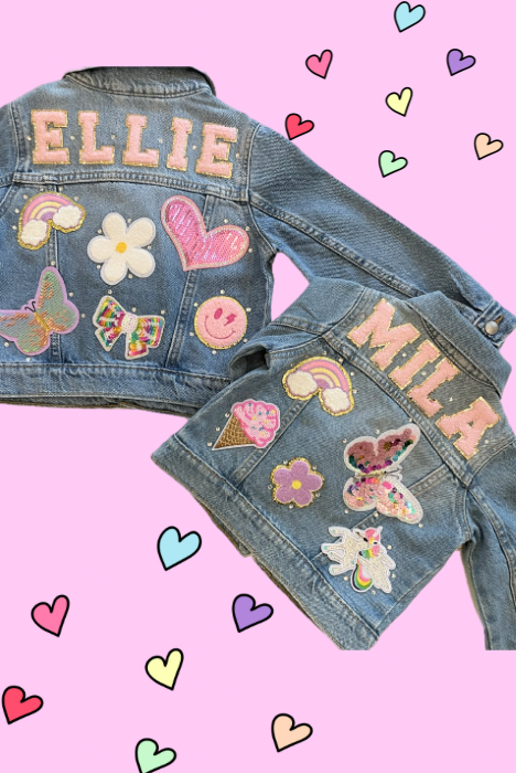Personalized Girls Custom Denim Jackets – Ellie + Mila